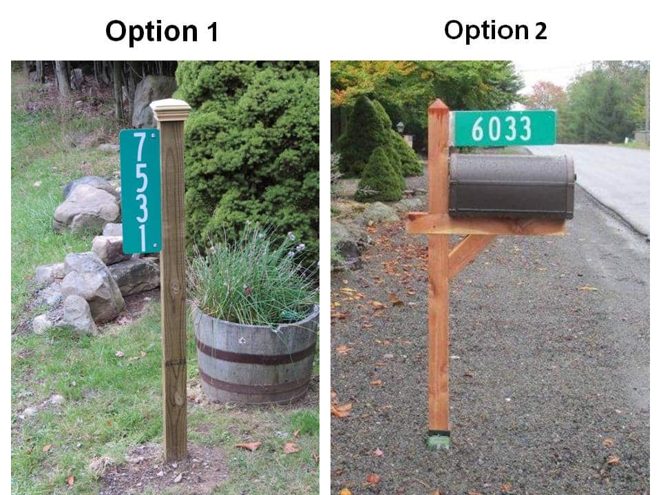 Reflective Address Sign - Franklin Fire Company